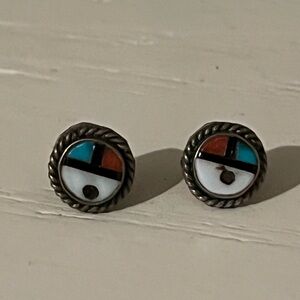 Jewelry | Vintage Zuni Sun Face Posts | Poshmark